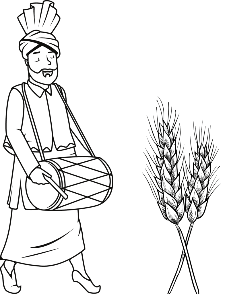 Vaisakhi Coloring Pages Printables - YourPatron