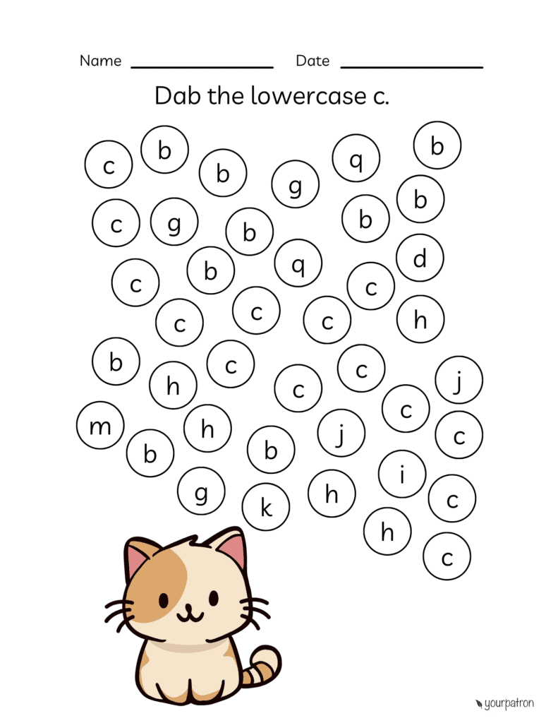 Free Engaging Lowercase Alphabet Practice Activities - YourPatron
