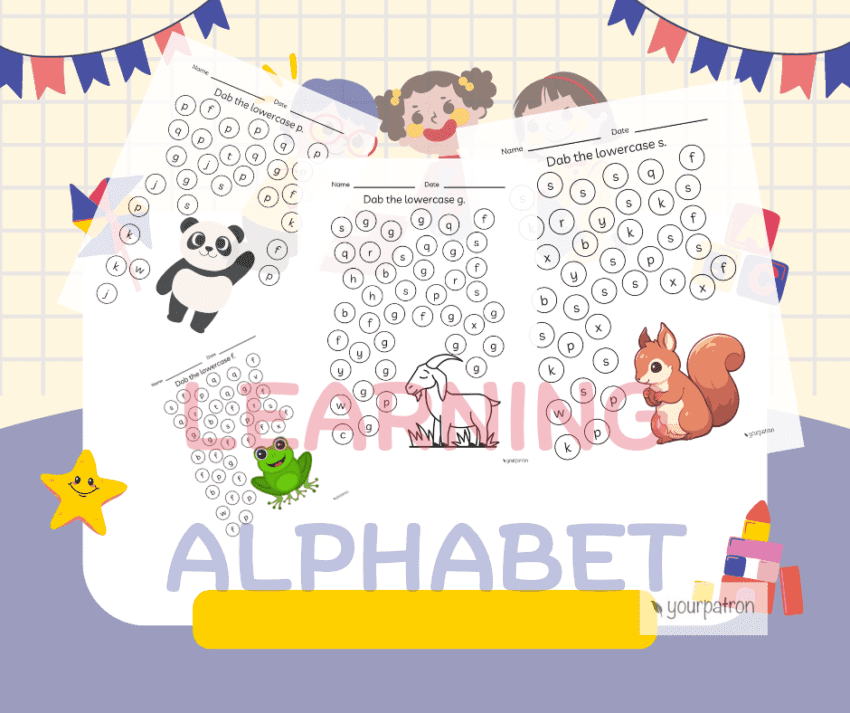 Free Engaging Lowercase Alphabet Practice Activities - YourPatron