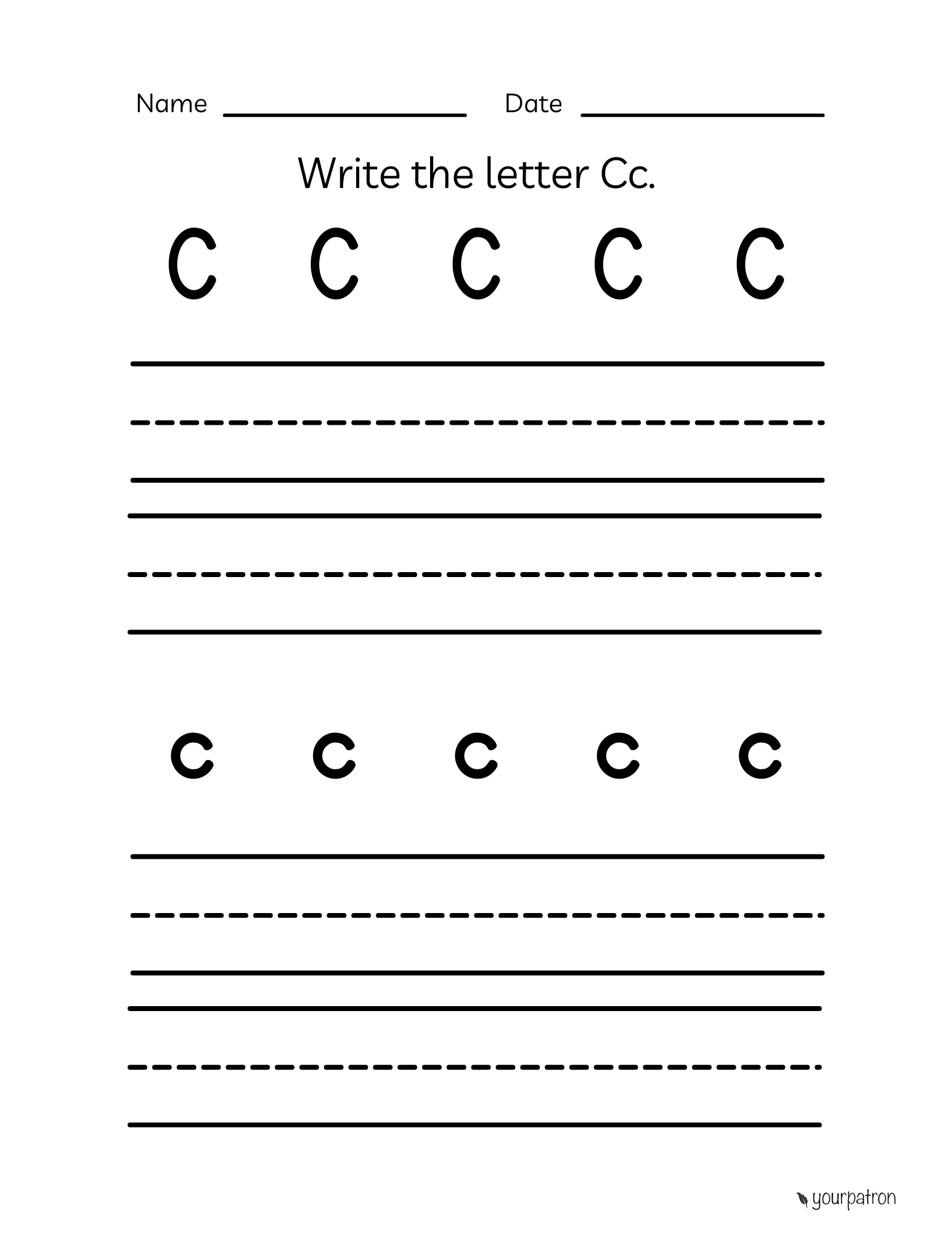 Free A2Z Alphabet Practice Worksheets