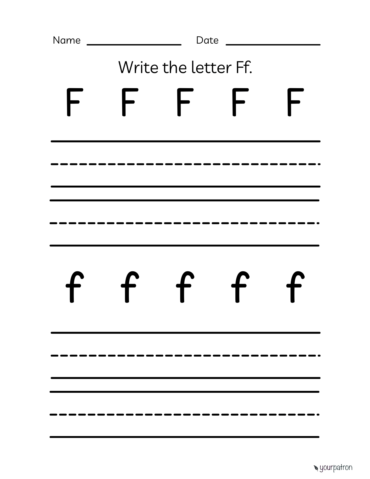 Free A2Z Alphabet Practice Worksheets