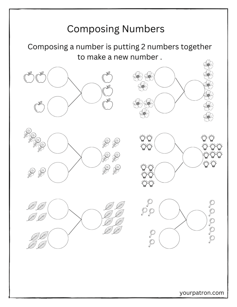 Free Composing Numbers Worksheets Grade 1 Pdf - YourPatron