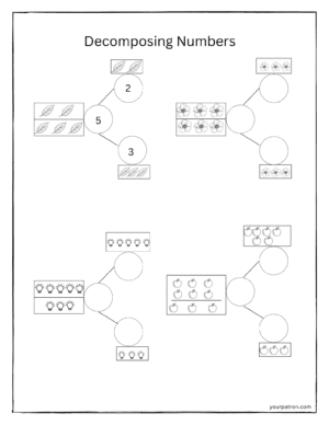 Free Decomposing Numbers Worksheets Pdf For Grade 1 - YourPatron