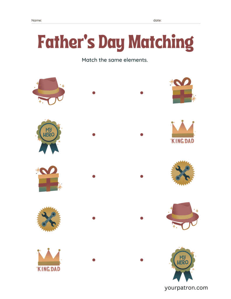 7 Educational & Engaging Fathers Day Worksheets Free Download - YourPatron