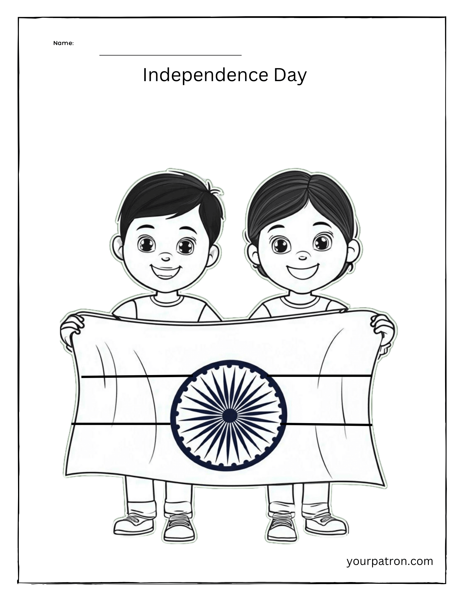 Download Free - 6 Indian Independence Day Worksheets - YourPatron