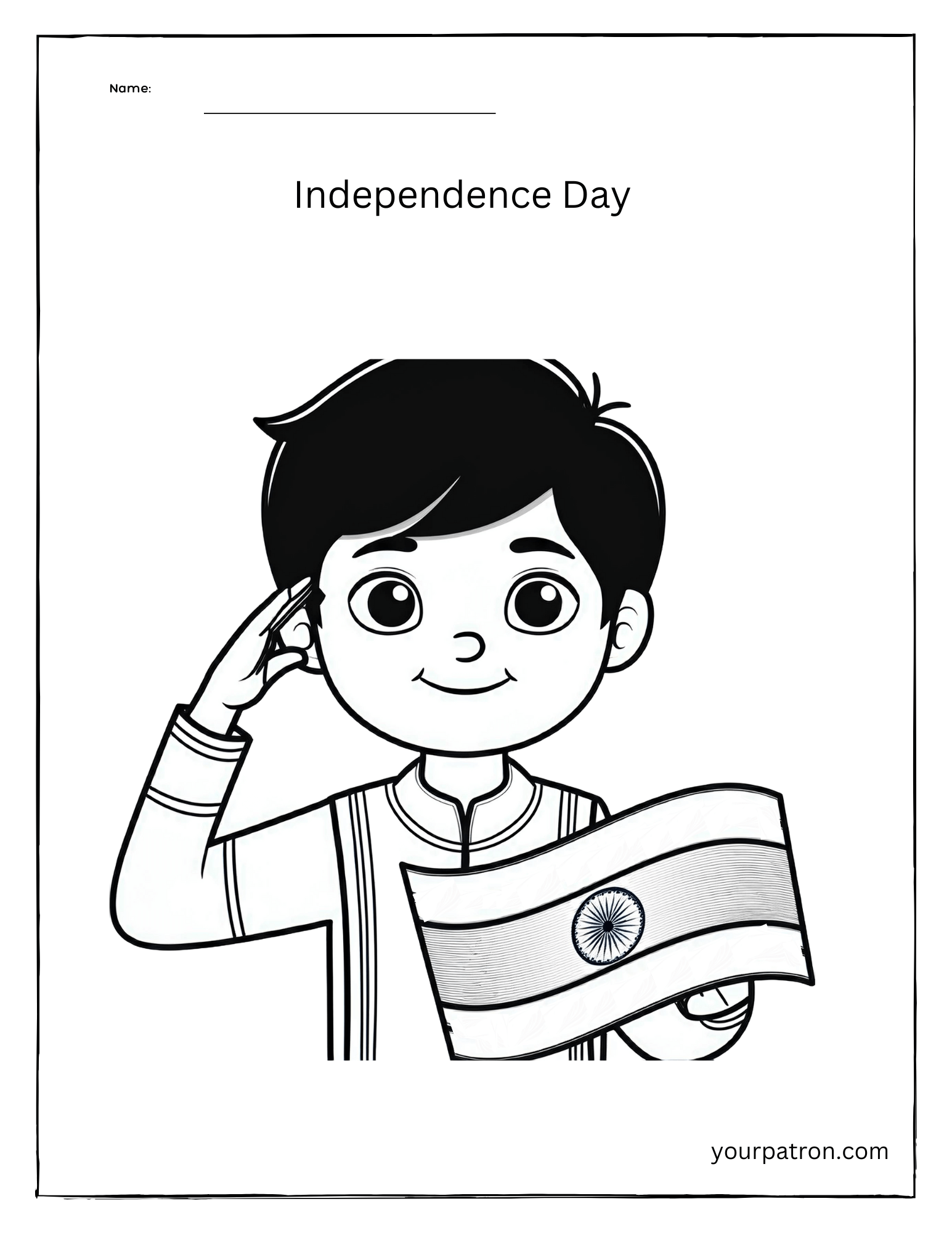 Download Free - 6 Indian Independence Day Worksheets - YourPatron