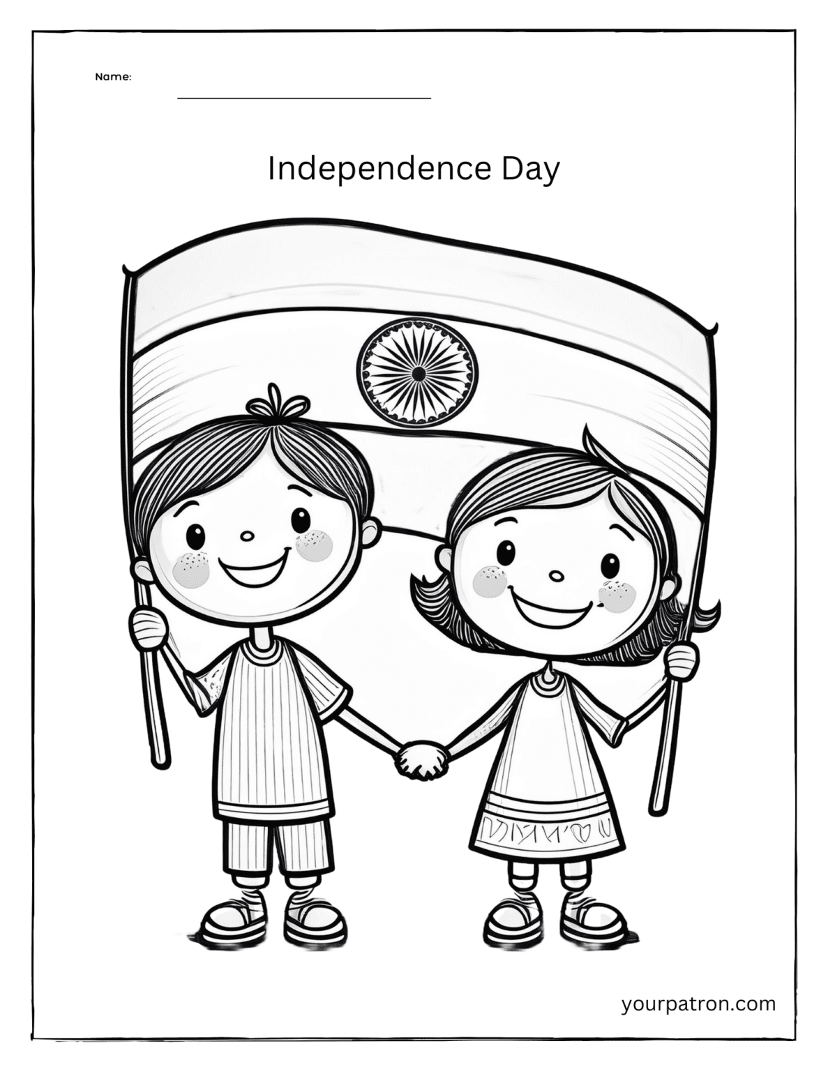 Download Free - 6 Indian Independence Day Worksheets - YourPatron