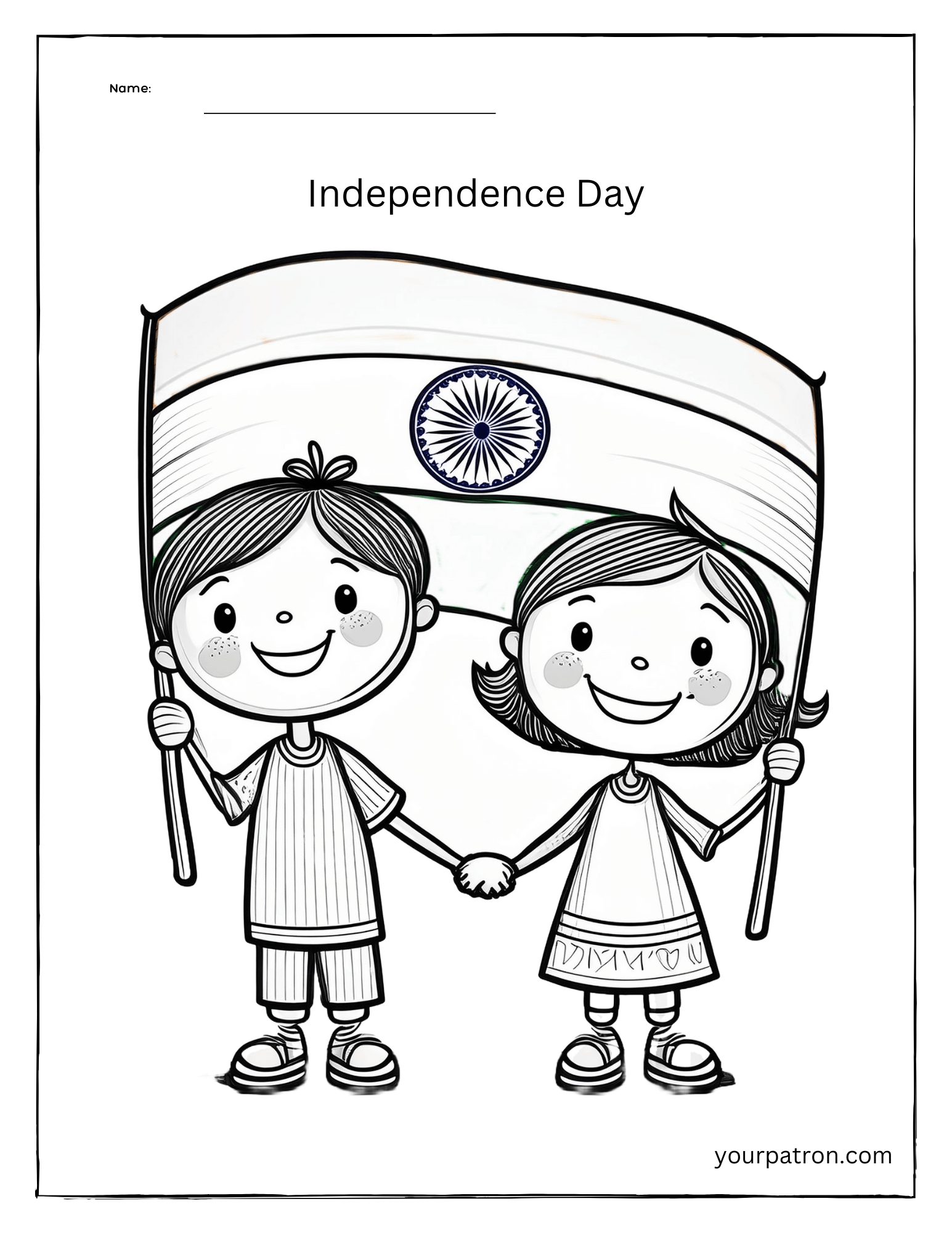 Download Free - 6 Indian Independence Day Worksheets - YourPatron