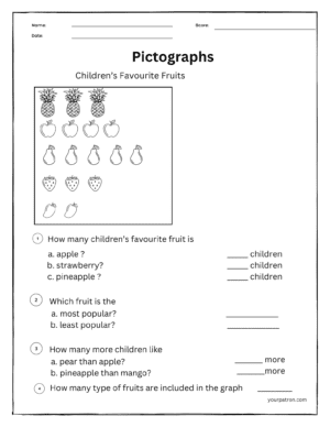 Free Pictograph Worksheets For Grade 2 - YourPatron
