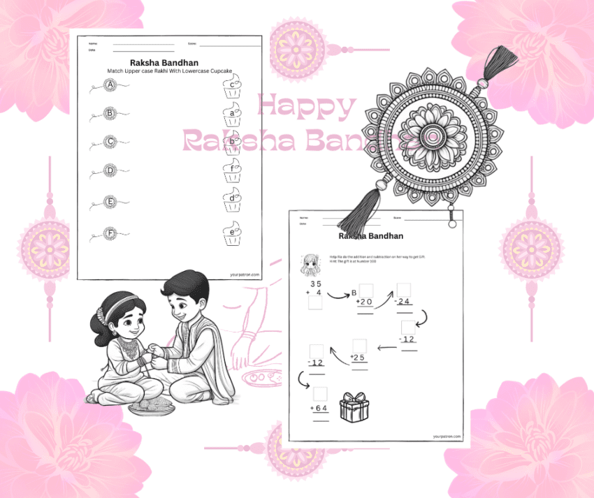 Download Free 7 Raksha Bandhan Printable Worksheets For Kids - YourPatron