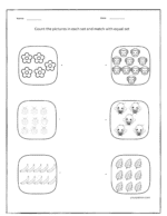 Free Matching Numbers Worksheets For Preschool - YourPatron