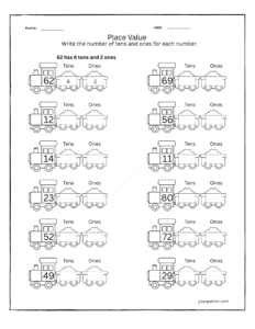Place Value Worksheets Grade 1 (Free Printable PDF) - YourPatron
