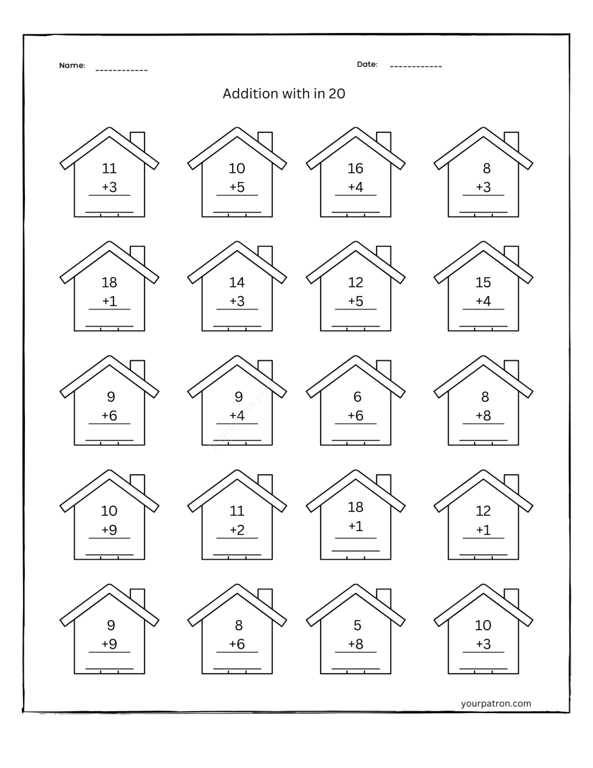 Grade 1 Addition Worksheets (Printable & Easy To Use)