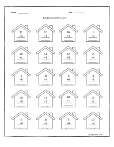 Grade 1 Addition Worksheets (Printable & Easy To Use)