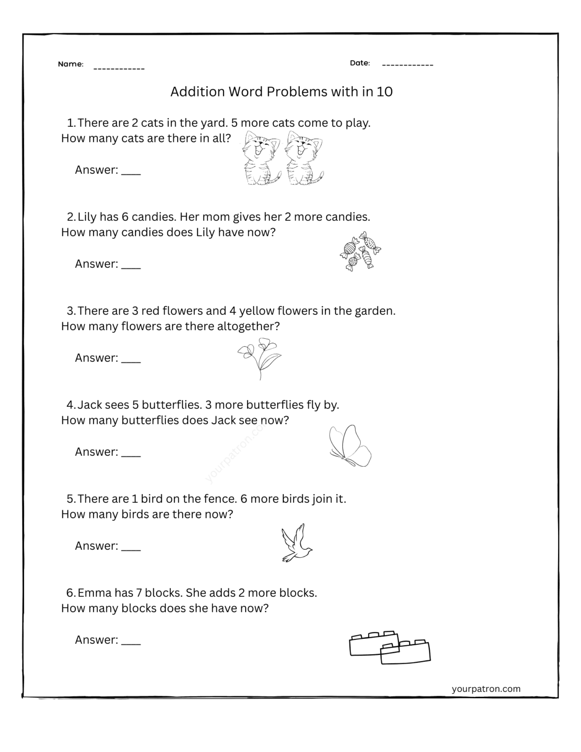 Grade 1 Addition Worksheets (Printable & Easy To Use)